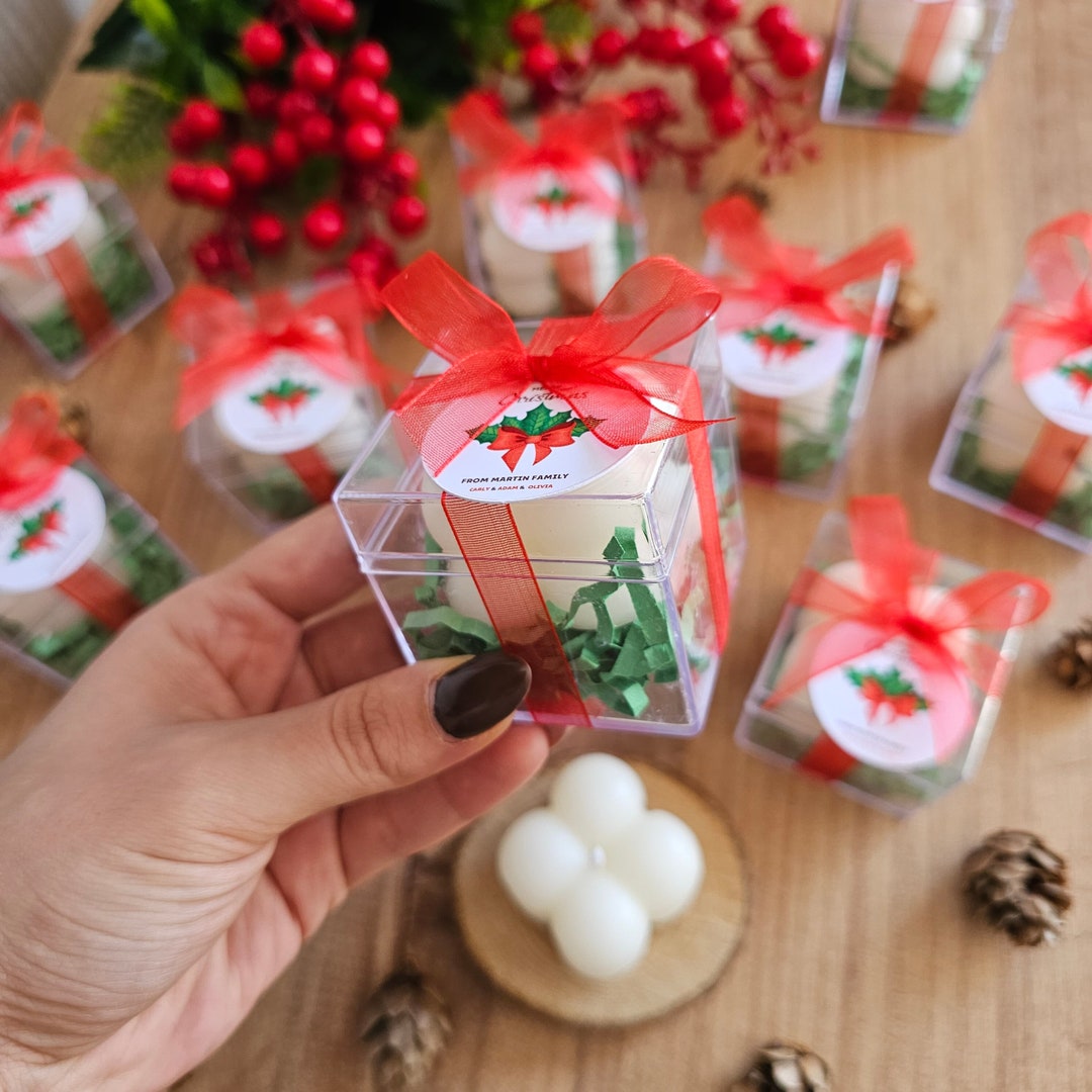 Personalized Christmas Party Favors, Bubble Mini Candles, Unique ...