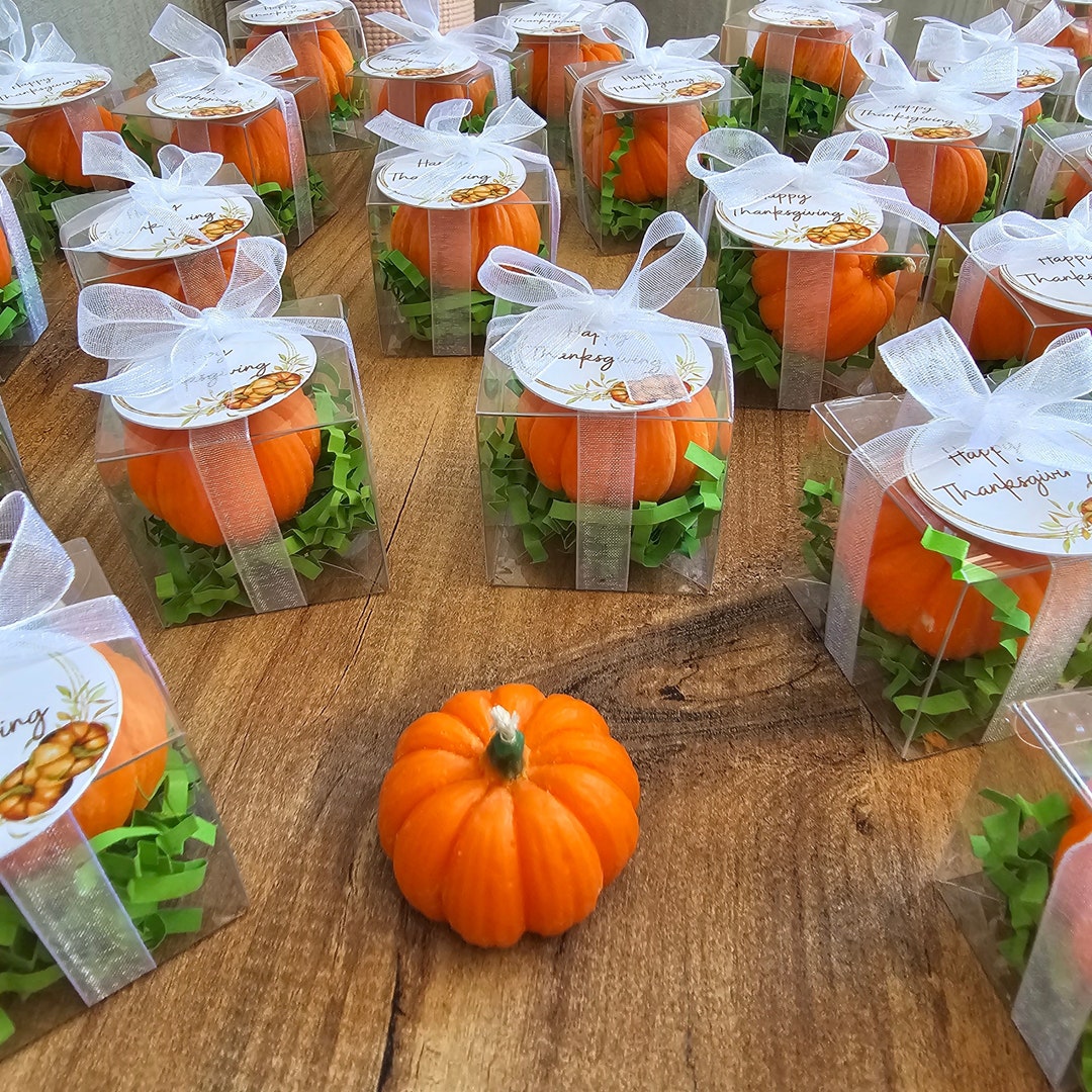 Thanksgiving Party Favors, Thanksgiving Pumpkin Candle - Fall Harvest ...