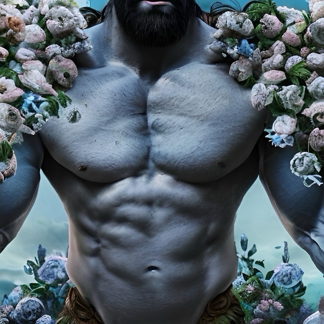 Male Zaddy Digital Art, Men, Body Gay Men Realistic Art Wall Art Poster ...