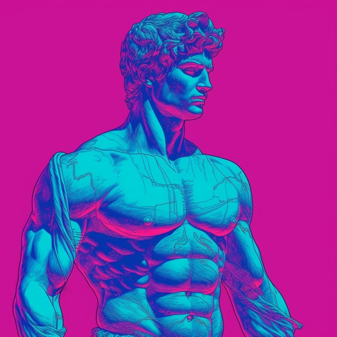 Male Zaddy Digital Art, Set of 4 , Ai Generated, Gay Men Realistic Art ...