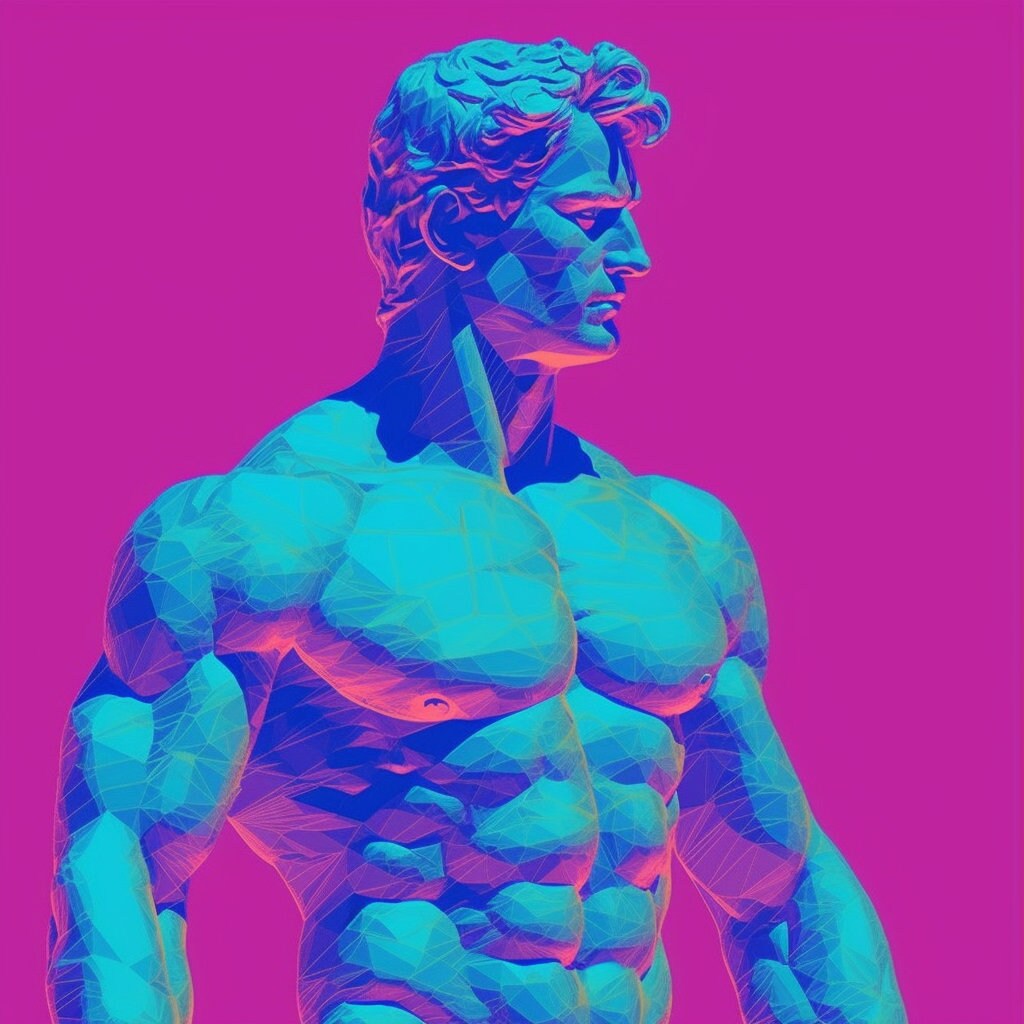 Male Zaddy Digital Art, Set of 4 , Ai Generated, Gay Men Realistic Art ...