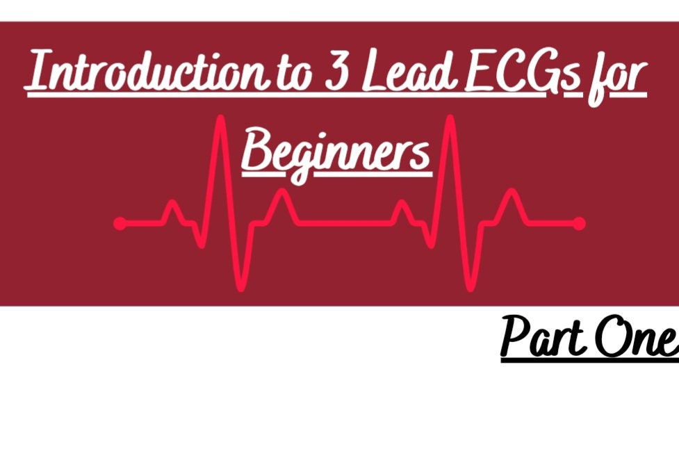 The Three Lead ECG Guide Part One - Etsy UK