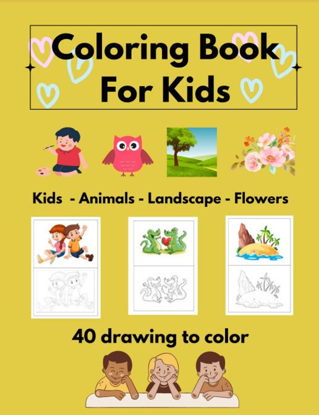 Coloring Book for Kids - Etsy