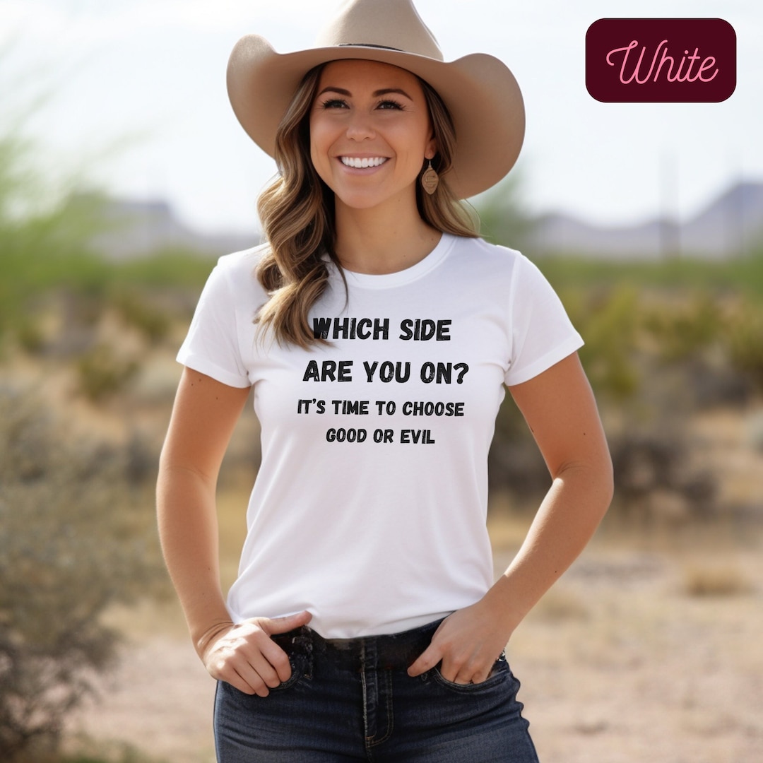 Choosing Sides Good VS Evil T Shirt Conflict Tshirt Which - Etsy