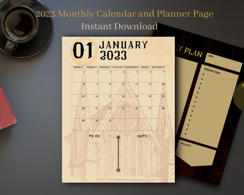 Goth Theme L Digital Calendar and Planner - Etsy Australia