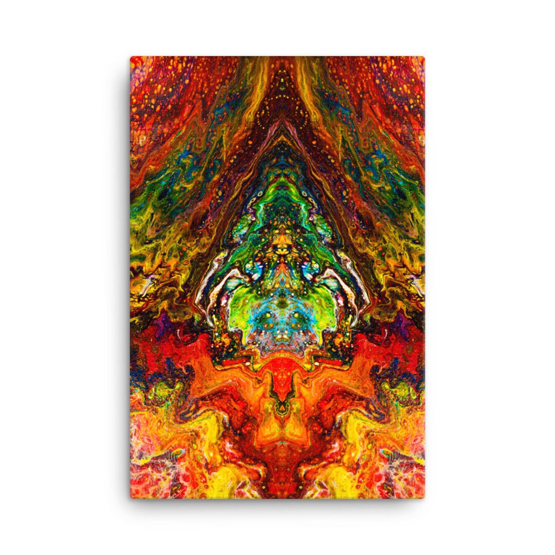 Nightowl Studio 24 X 36 Abstract Wall Art, Psychedelic Something ...