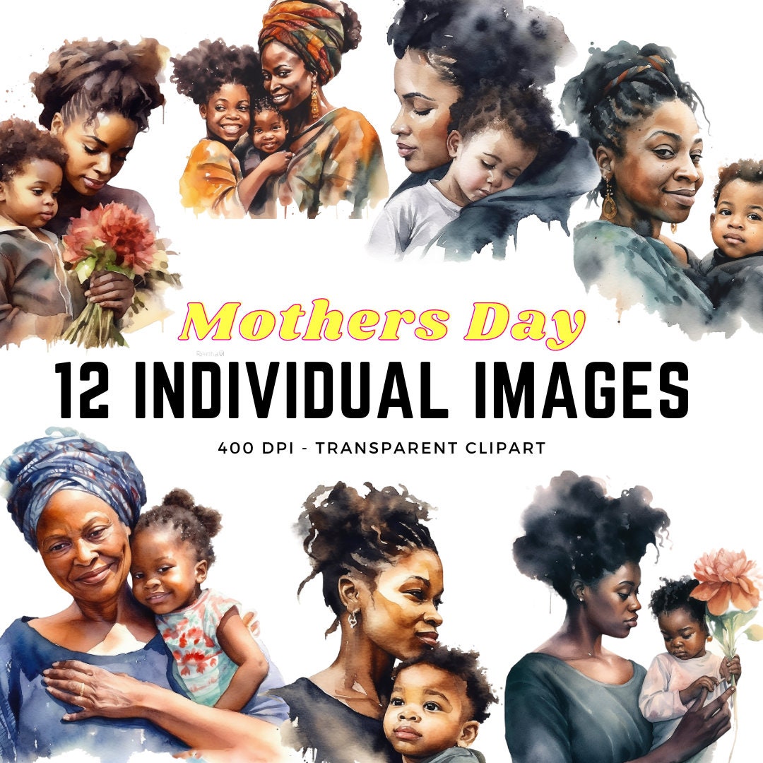 Mothers Day Clip Art Black Mothers Day Clipart Mother Daughter