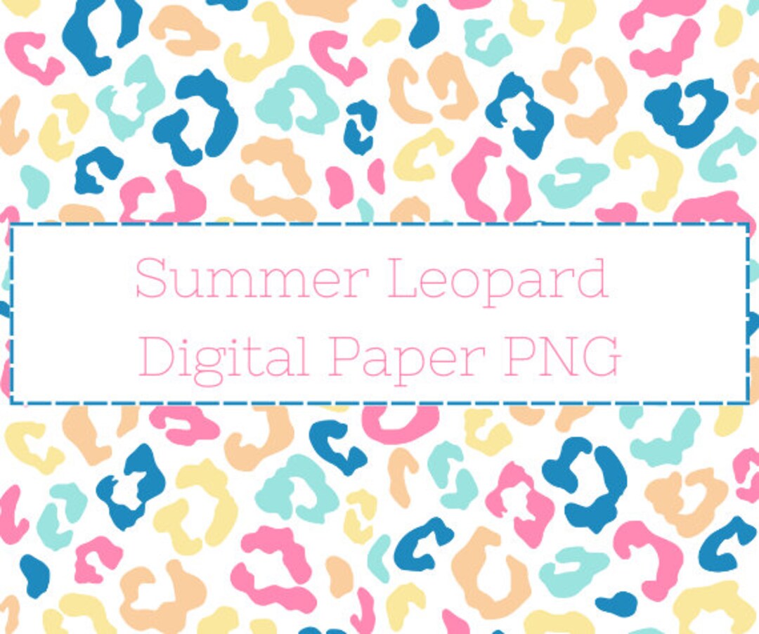Summer Leopard Digital Paper Png - Leopard Digital Paper Png - Summer ...