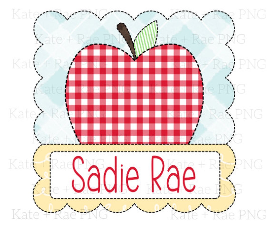 Apple Faux Applique Png Back to School Apple Faux Applique Png Back to ...