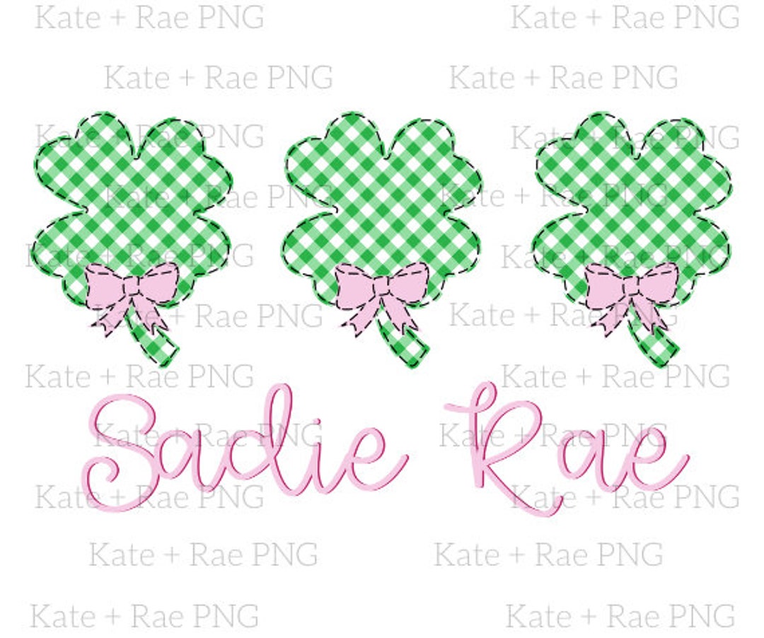 Girls Shamrock Trio Png Girls St. Patrick's Day Png St. Patty's Day Png ...