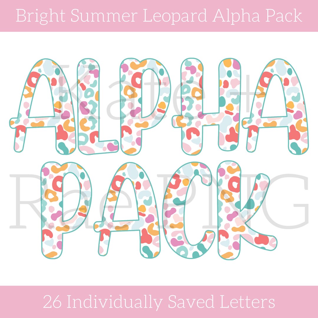 Bright Summer Leopard Alpha Pack Png Summer Leopard Alpha Pack Png ...