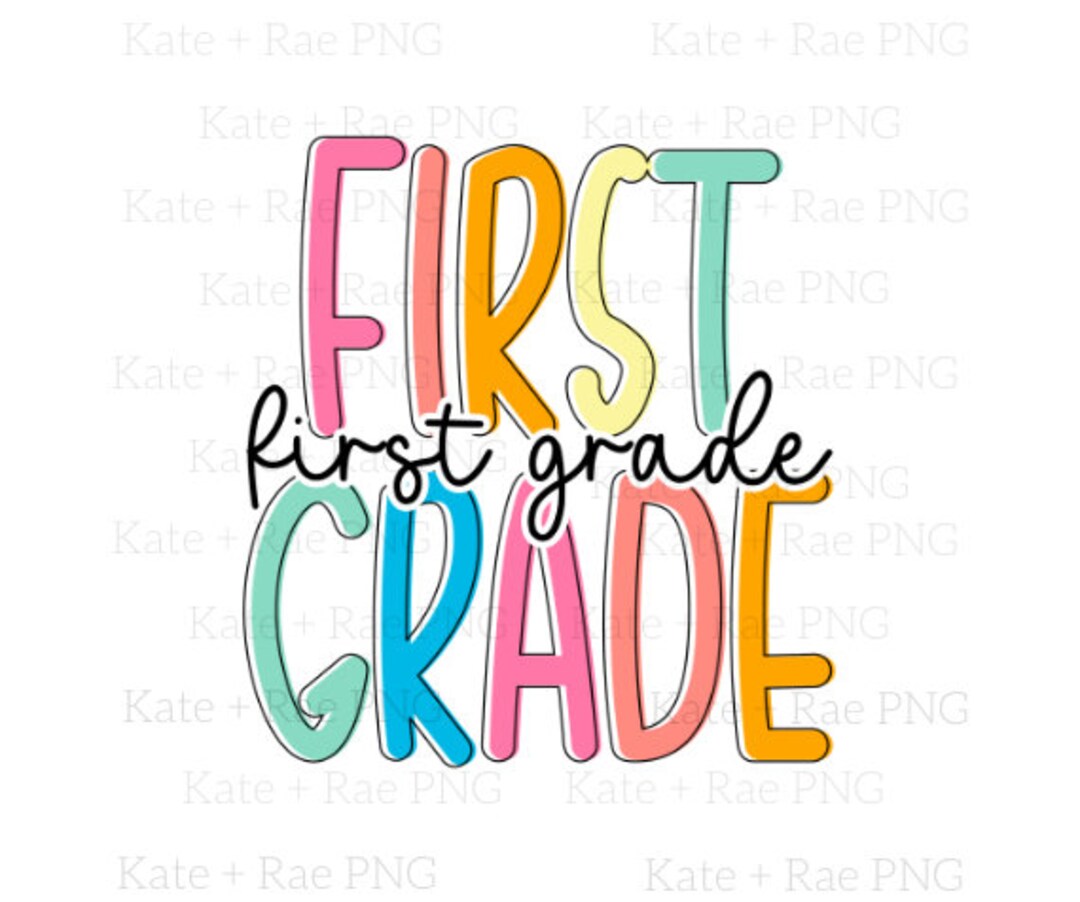 First Grade Png First School Png Back to School Png Girls Back to ...