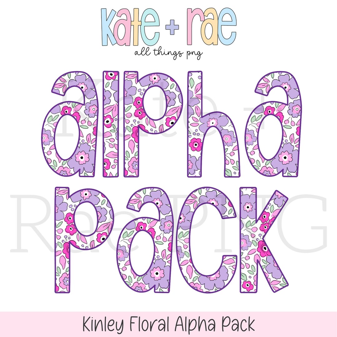 Kinley Floral Alpha Pack - Floral Alpha Pack - Girl's Summer Alpha Pack ...