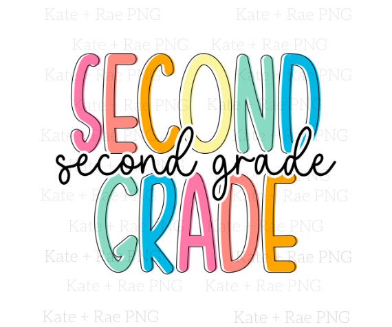 Second Grade Png Second School Png Back to School Png - Etsy