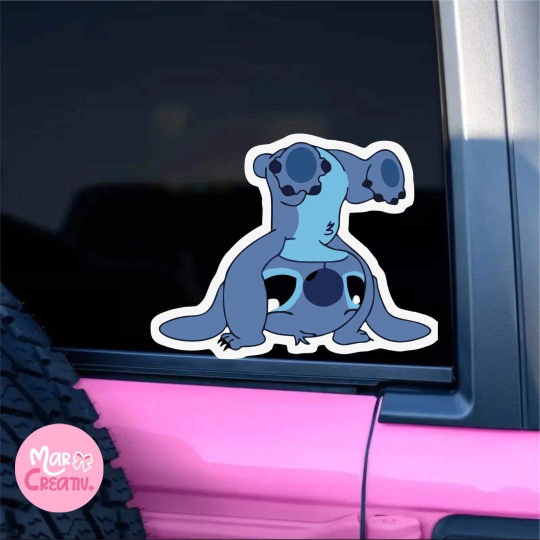 Lilo & Stitch Waterproof Sticker Decal, Bumper Sticker, Pinky Girly,car ...