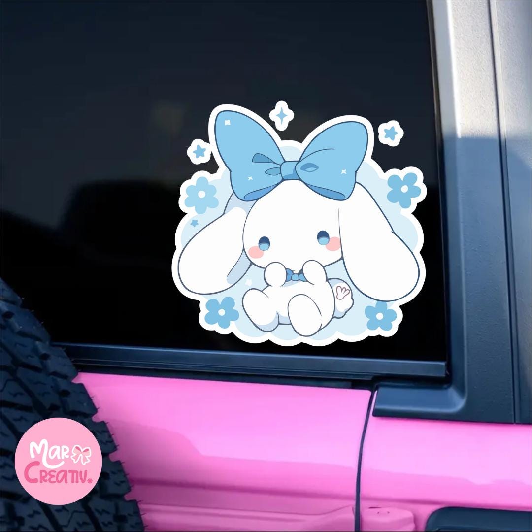 Cinnamoroll Waterproof Sticker Decal, Bumper Sticker, Pinky Girly,car ...