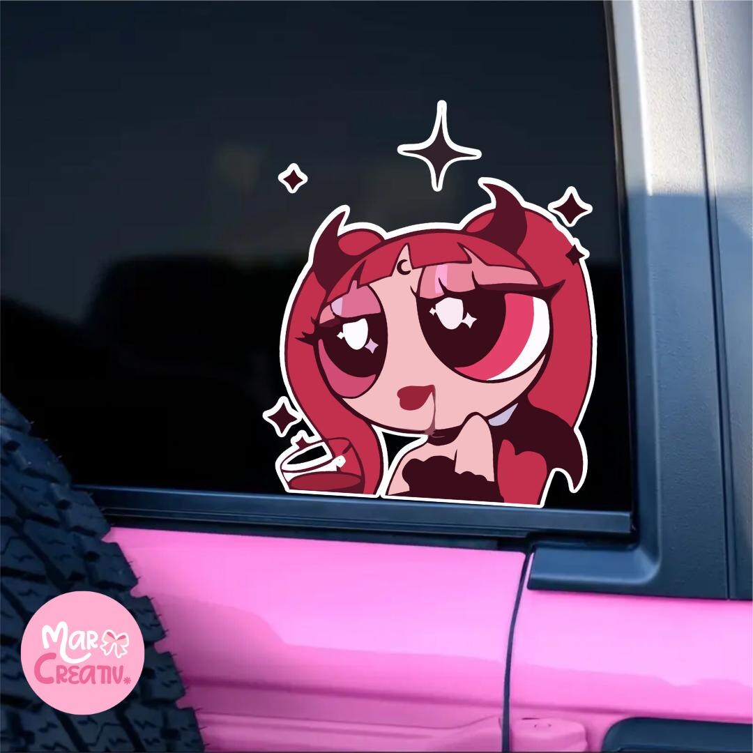 Vampire Powerpuff Girls Waterproof Sticker Decal, ,bumper Sticker,girly ...