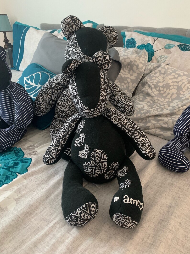 Personalized Handmade Memory Teddy Bear - Etsy