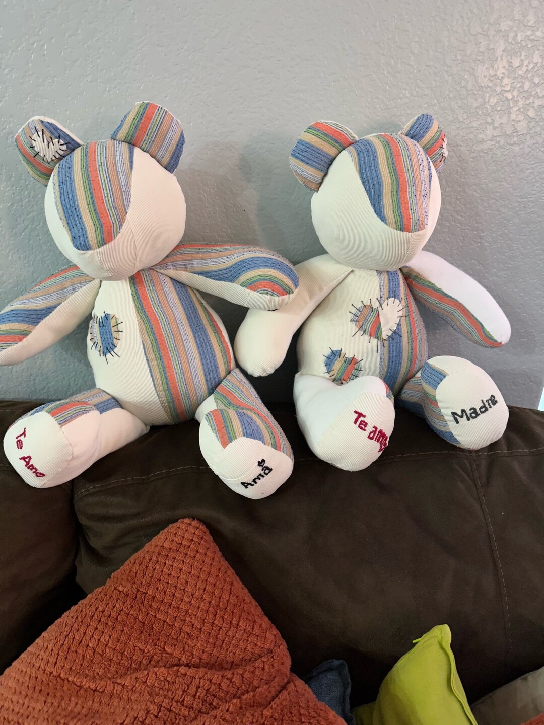 Personalized Handmade Memory Teddy Bear - Etsy