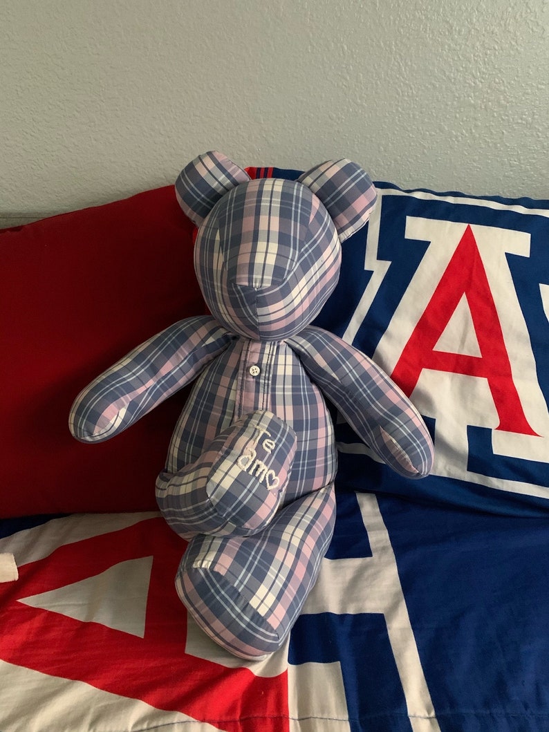Personalized Handmade Memory Teddy Bear - Etsy