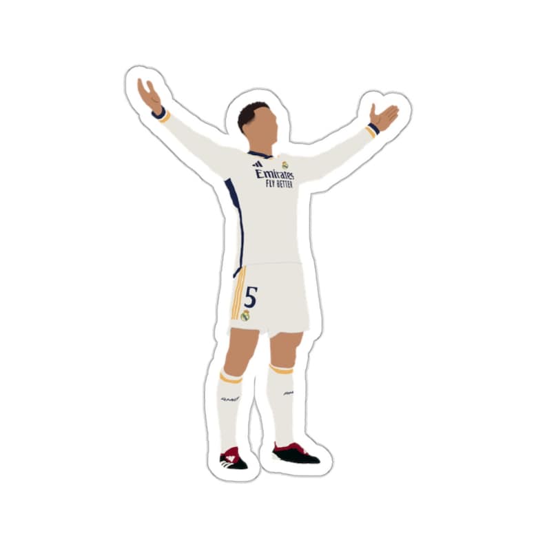 Jude Bellingham Vinyl Sticker, Real Madrid Sticker, Bellingham ...
