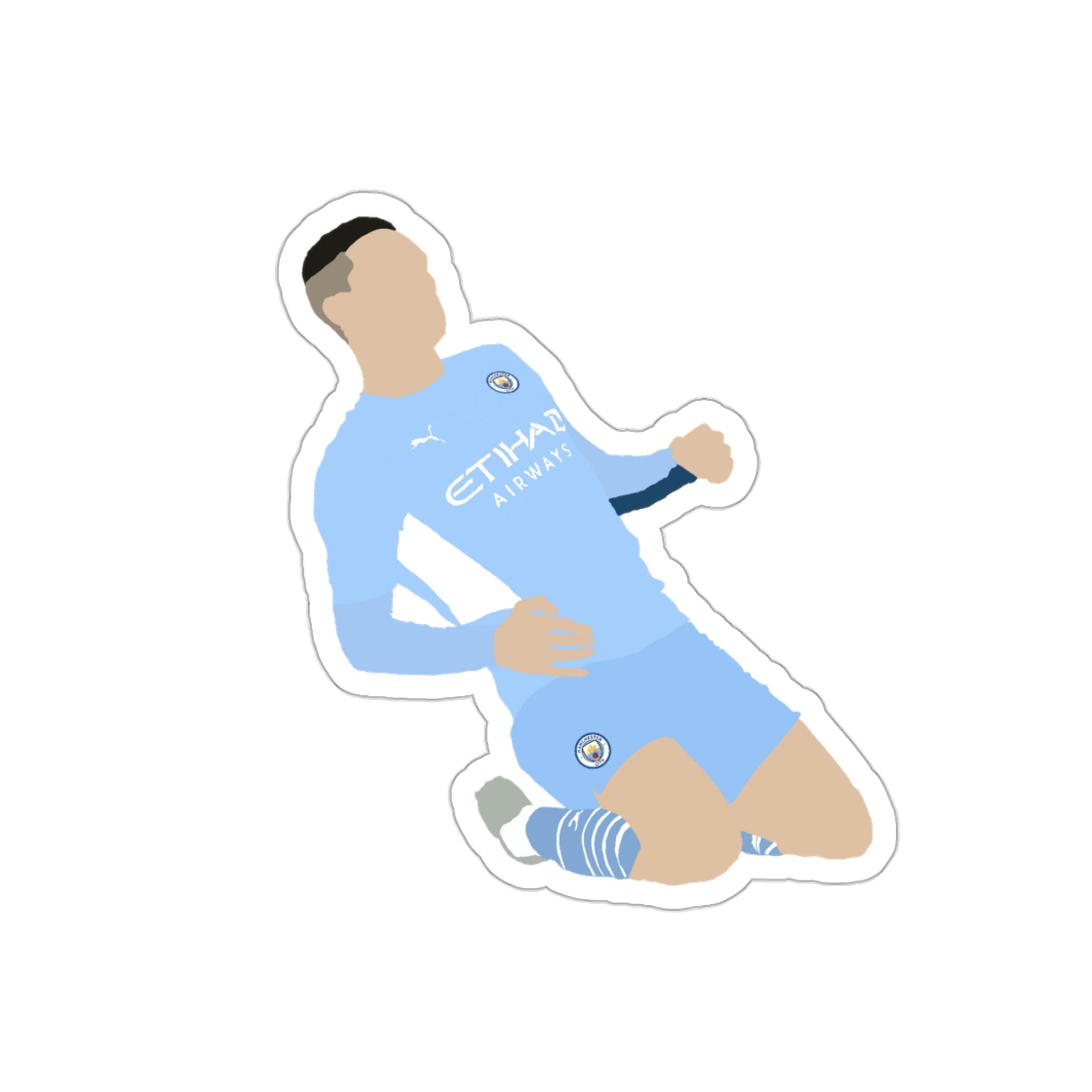 Phil Foden Vinyl Sticker, Man City Sticker, Man City Fan Gift, MCFC ...