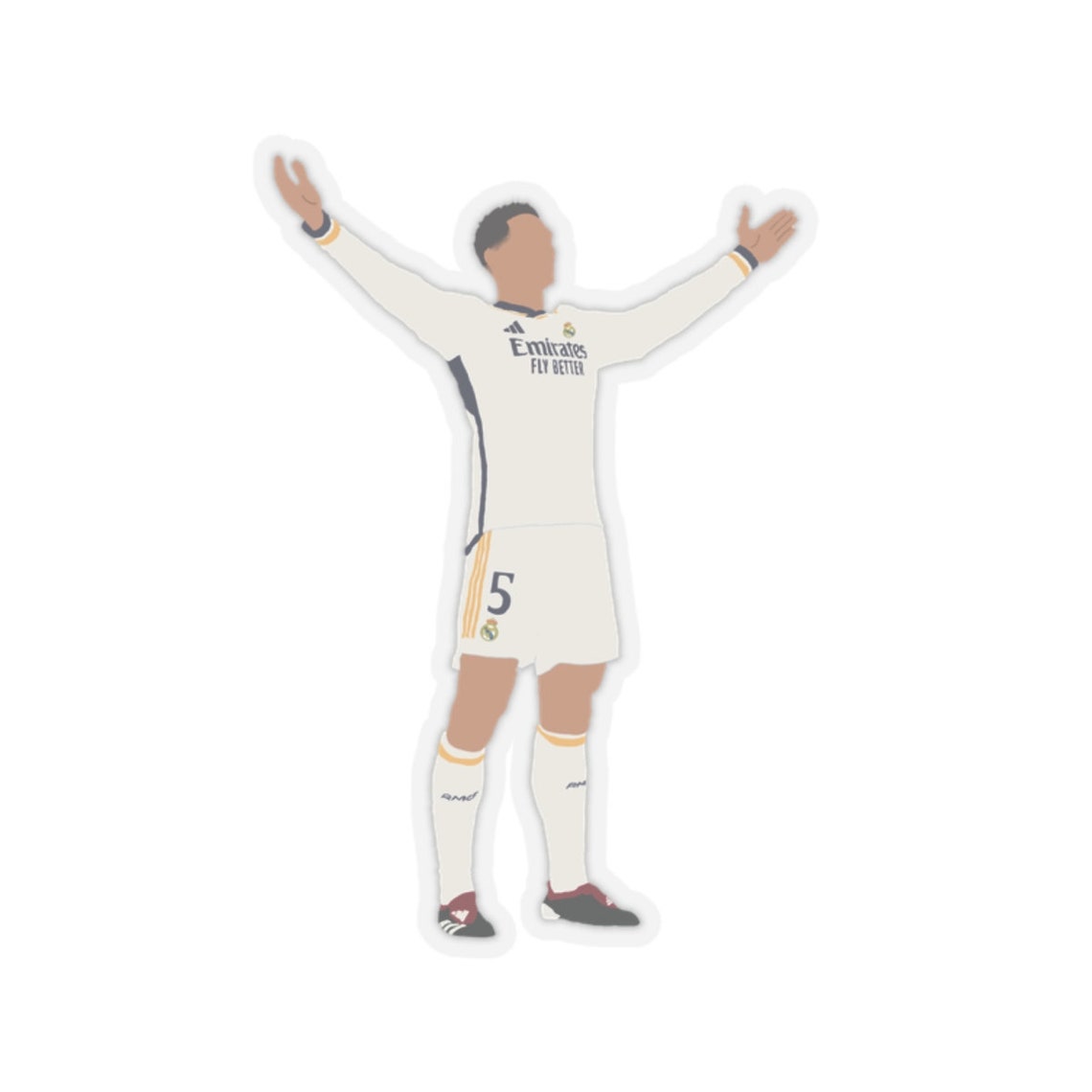 Jude Bellingham Vinyl Sticker, Real Madrid Sticker, Bellingham ...
