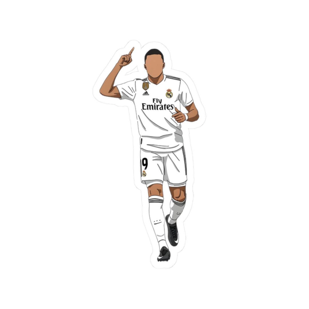 Kylian Mbappe Vinyl Sticker, Real Madrid Sticker, Mbappe Celebration ...