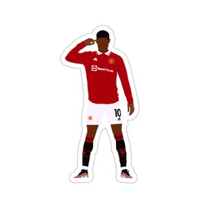 Marcus Rashford Sticker, MUFC Sticker, Mancherster United Fan Gift ...