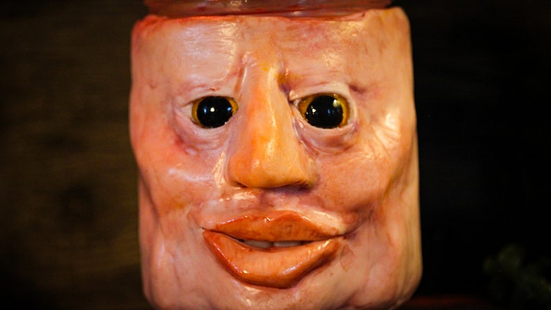 Horror Storage: Creepy Clay Jars With Unsettling Faces - Etsy
