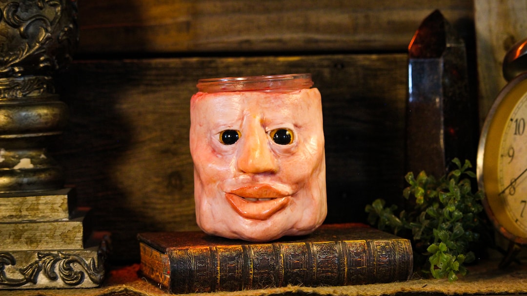 Horror Storage: Creepy Clay Jars With Unsettling Faces - Etsy
