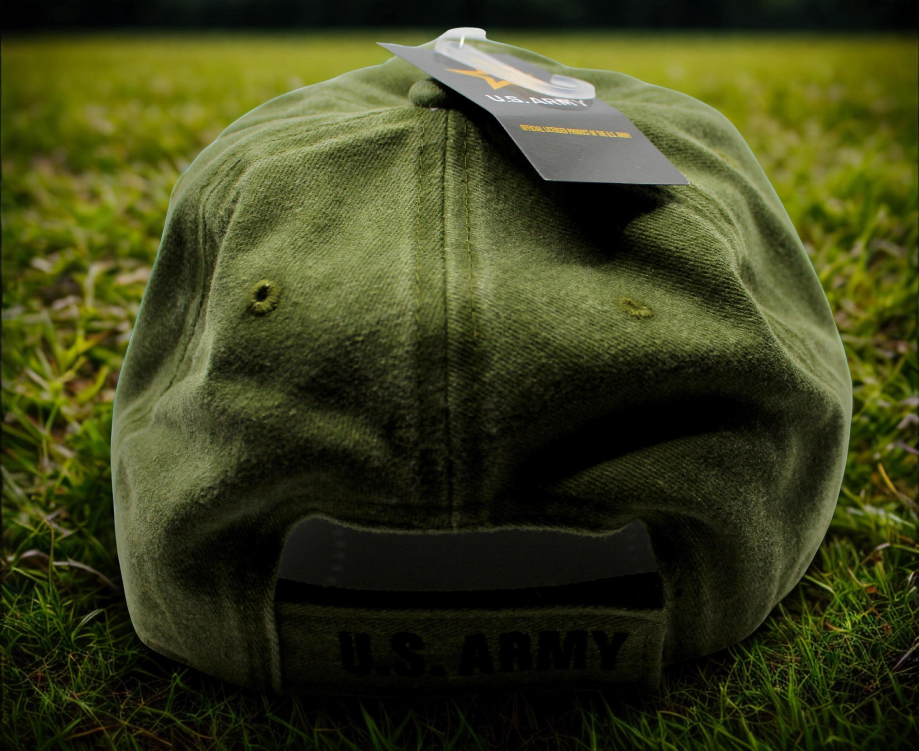 U.S Army Star Hat. US Army Green Cap. Army Adjustable Baseball Cap ...