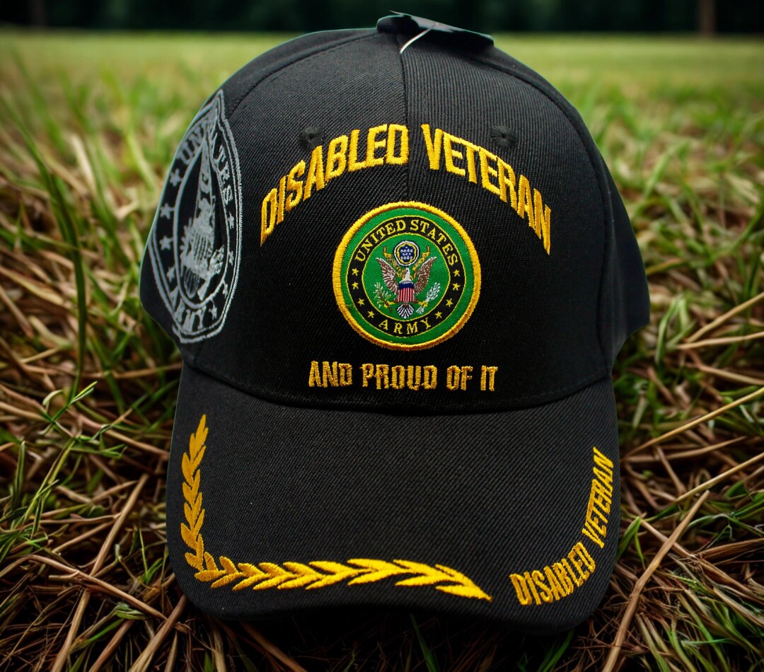 Disabled Army Veteran Hat. Disabled US Army Veteran Hat. Embroidered ...