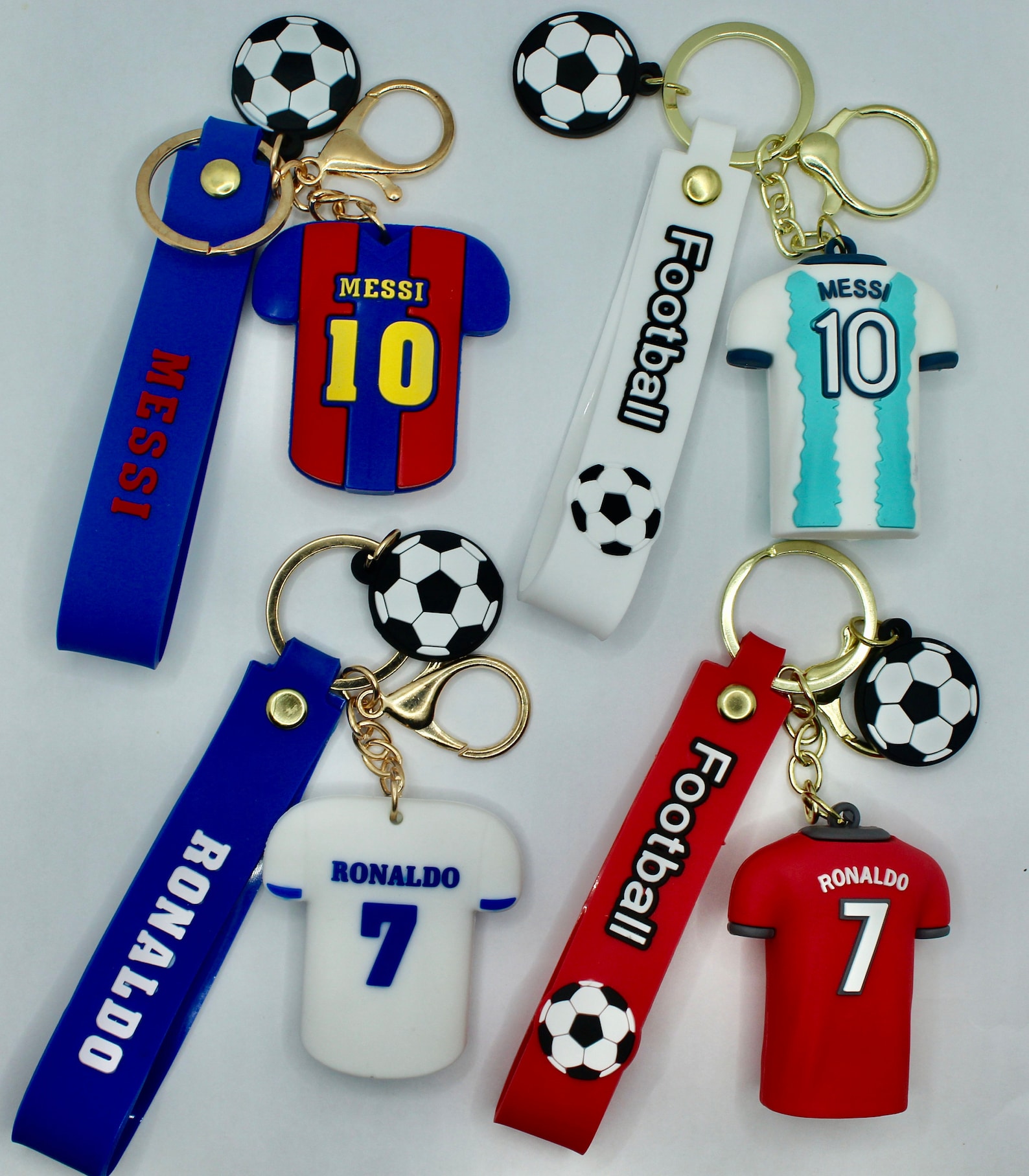 Soccer Keychain. Ronaldo Keychain. Messi Keychain. World Cup Messi #10 ...