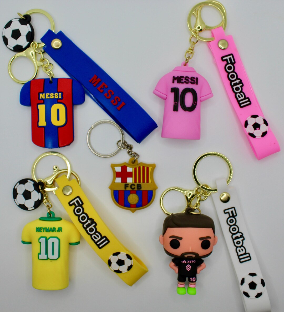 Soccer Keychain. Cute Barcelona Keychain. Messi Keychain. World Cup ...