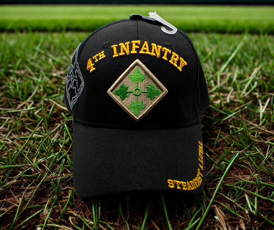 4th Infantry Division Military Hat. Steadfast & Loyal Hat. Army Cap ...