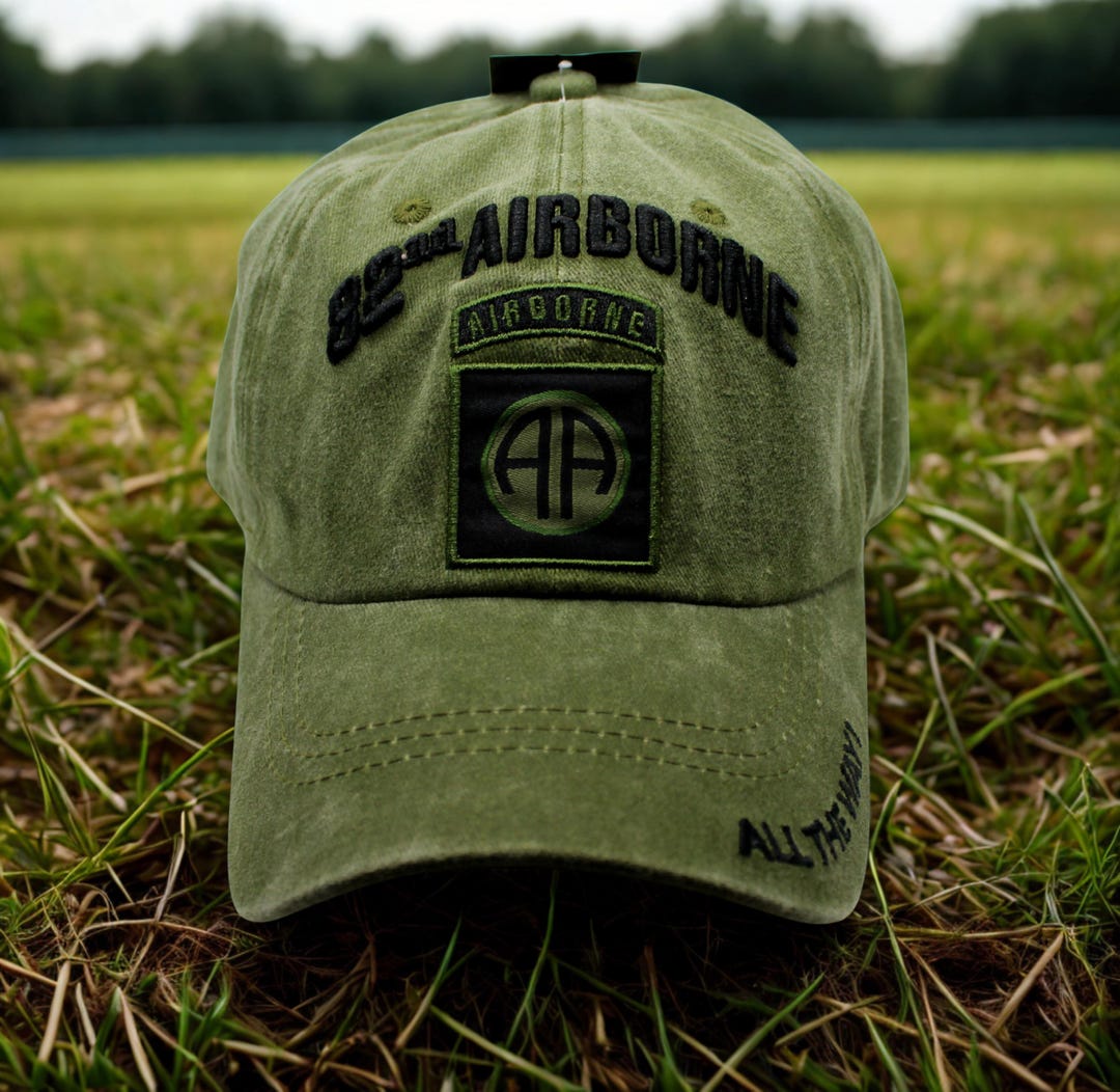 82nd Airborne Division Hat. Army Green Baseball Cap. “all the Way ...