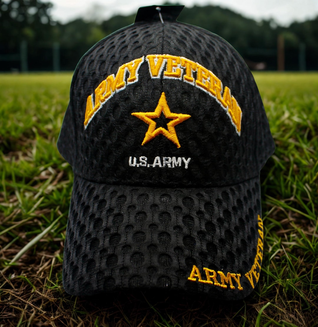 U.S. Army Veteran Hat – Veteran Army Adjustable Baseball Cap– Military ...