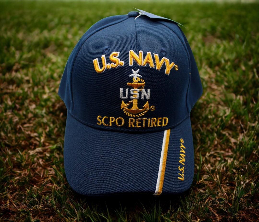 U.S Navy SCPO Retired Hat. Embroidered US Navy SCPO Veteran Cap ...