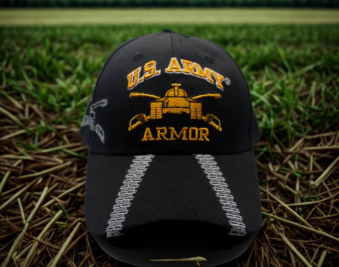 U.S. Army Armor Hat – U.S Army Cap. Army Adjustable Baseball Cap ...