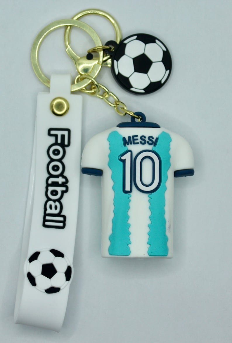 Soccer Keychain. Ronaldo Keychain. Messi Keychain. World Cup Messi #10 ...