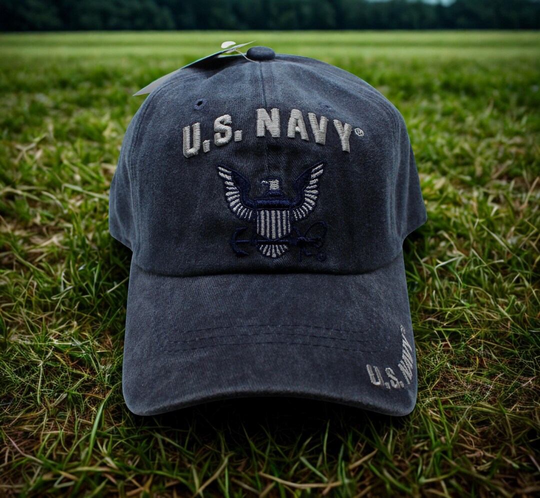 U.S Navy Hat. Navy Blue Cap. Veteran Hat. Military Baseball Hat for ...