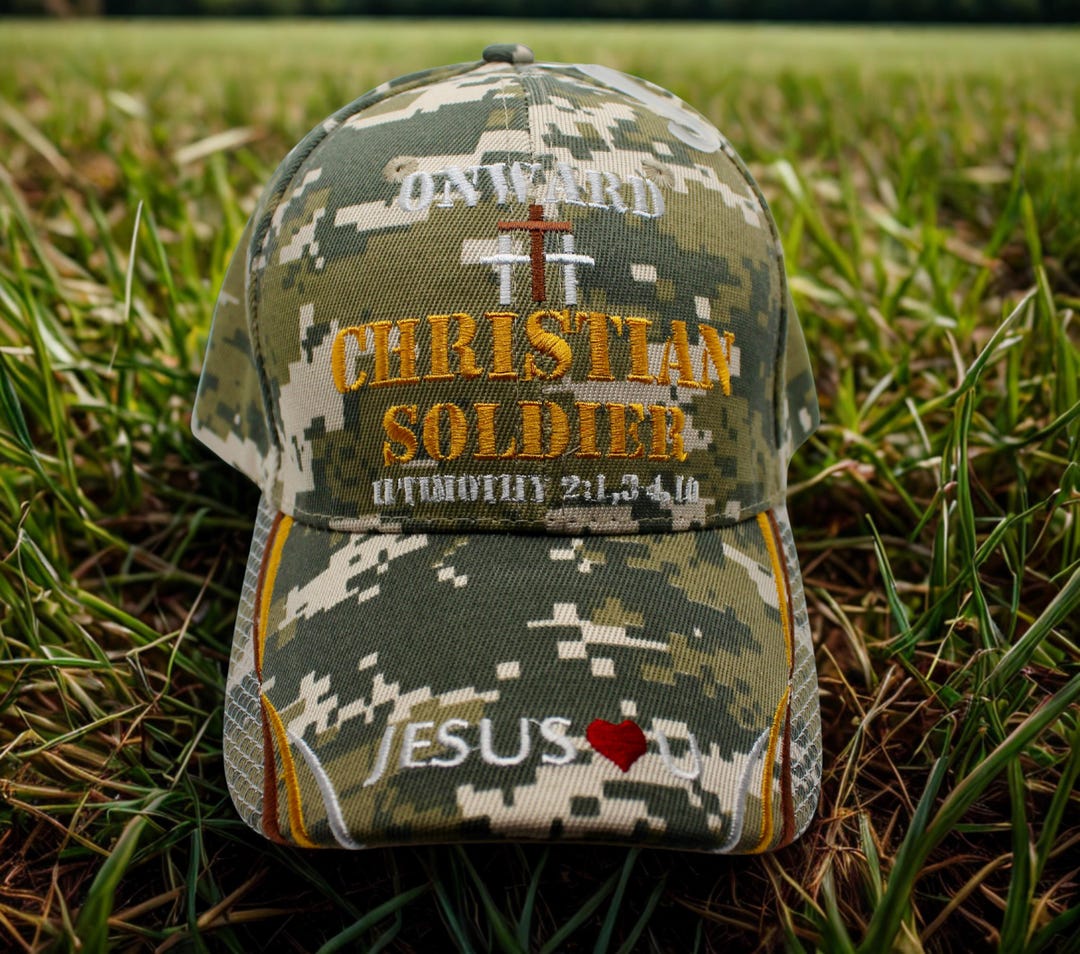 Jesus Camo Hat. Jesus Loves You Hat. Jesus Hat. Religious Hat. I Love ...