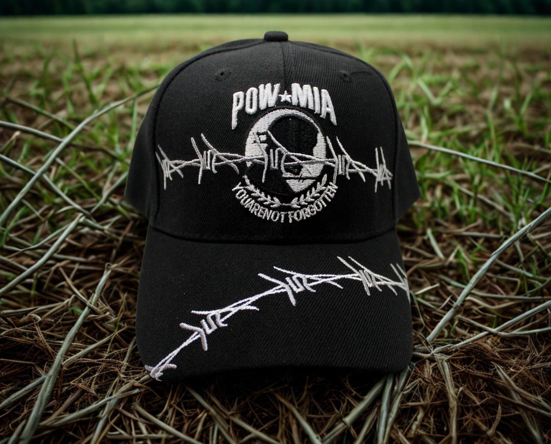 POW MIA Remembrance Hat. Military Memorial Cap.support Our Heroes Black ...