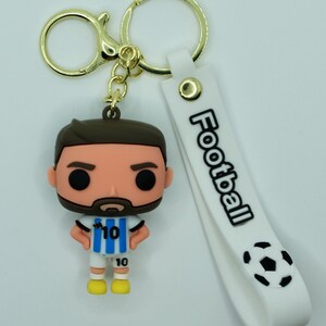 Soccer Keychain. Ronaldo Keychain. Neymar Keychain. World Cup Messi #10 ...