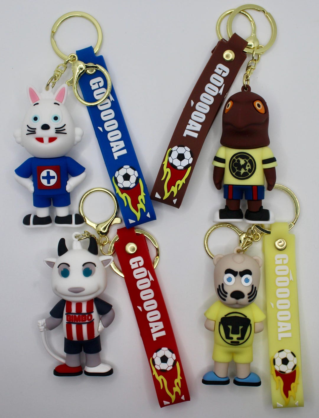 Soccer Keychain. Cute Soccer Ball Keychain. America Keychain. Chivas ...