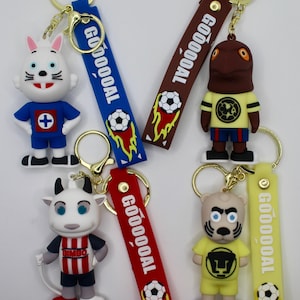 Soccer Keychain. Cute Soccer Ball Keychain. America Keychain. Chivas ...