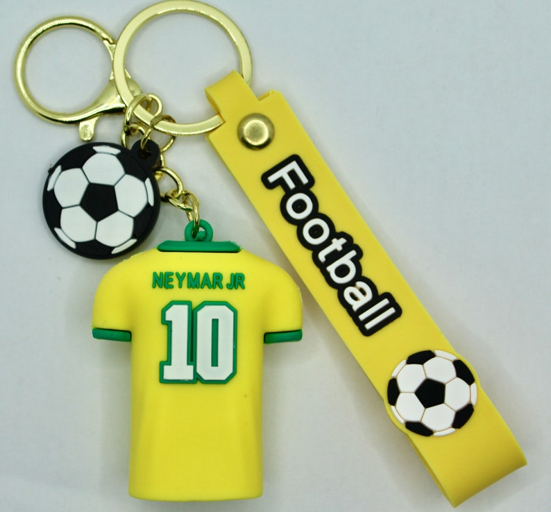Soccer Keychain. Ronaldo Keychain. Neymar Keychain. World Cup Messi #10 ...