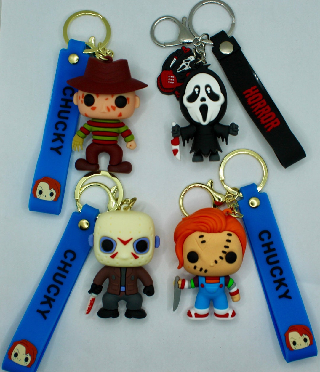 Horror Movies Keychain. Michael Myers Keychain. Freddy. Ghostface ...