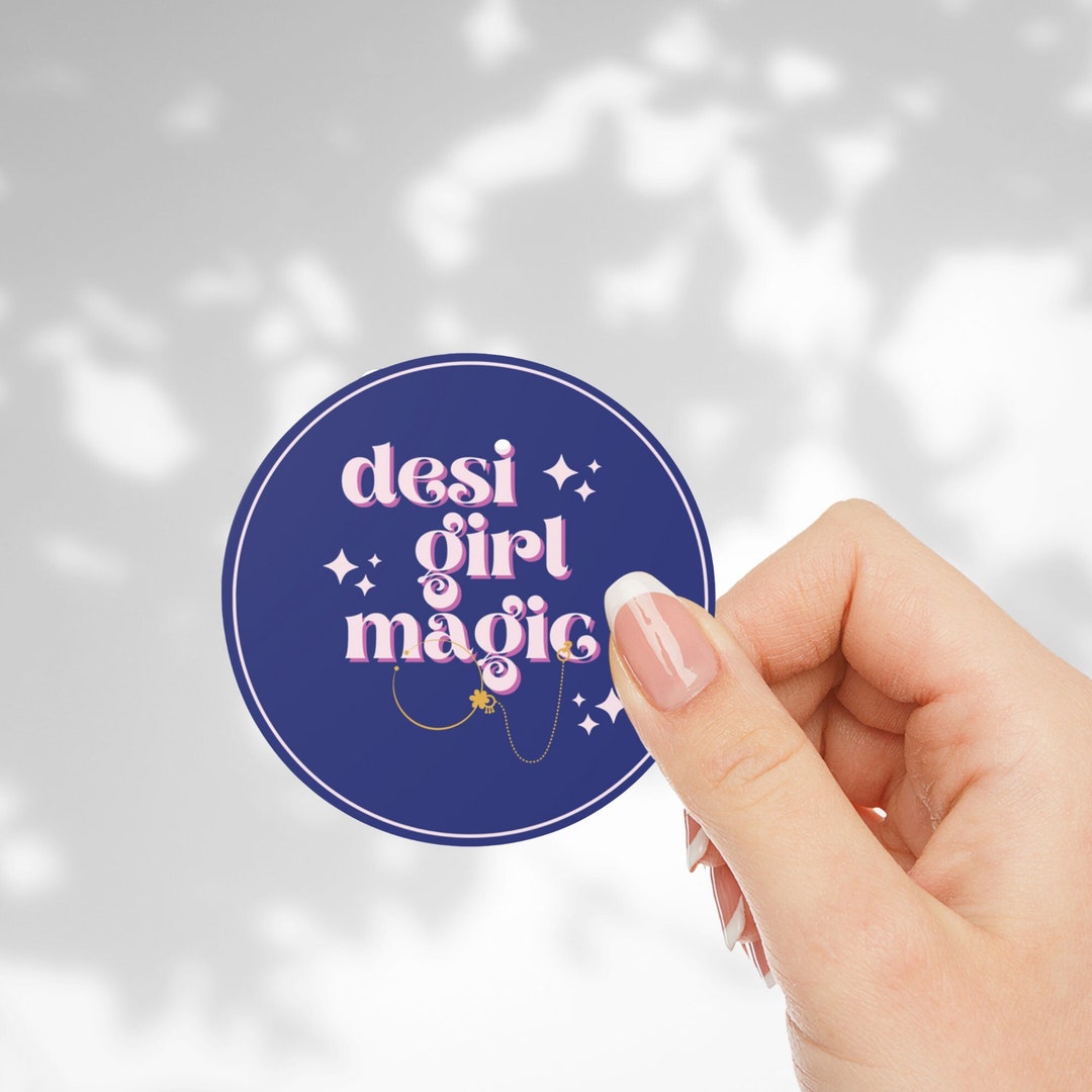 Desi Girl Magic Sticker | South Asian Pride, Waterproof Vinyl - Etsy